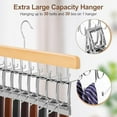 2 Pack 2 in 1 Belt Tie Hanger for Closet Max 60 Belts with 60 Ties ...