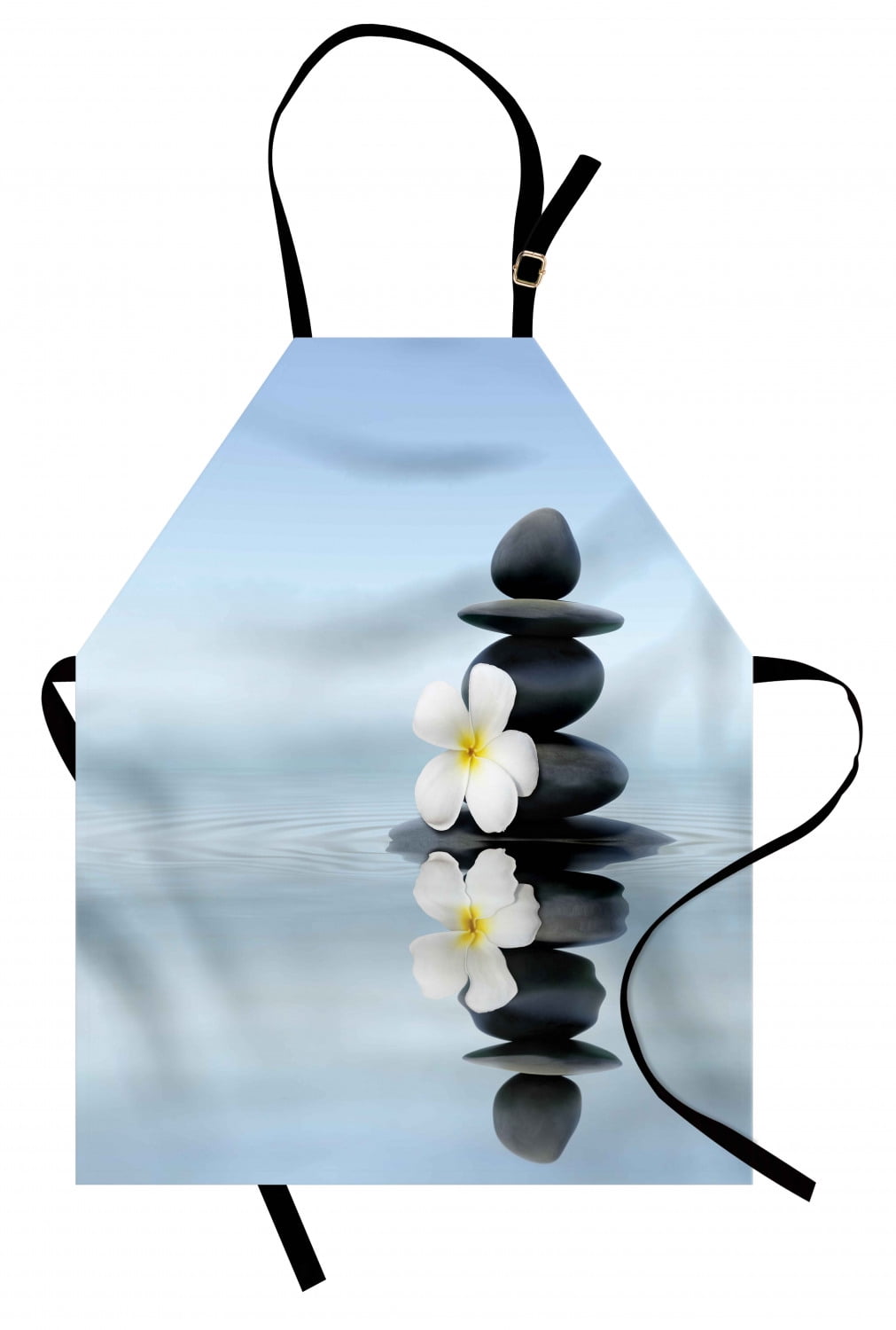 Spa Apron Hot Zen Massage Stones with Asian Frangipani Plumera ...