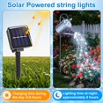 12 Pack Solar Waterfall Fairy Bunch Lights Outdoor Waterproof 9 Strand ...