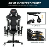 Goplus Massage Gaming Chair Reclining Swivel Racing Office Chair w ...