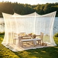Rectangular Mosquito Net for Camping, 118x118x94.5 Inch Large Mesh ...