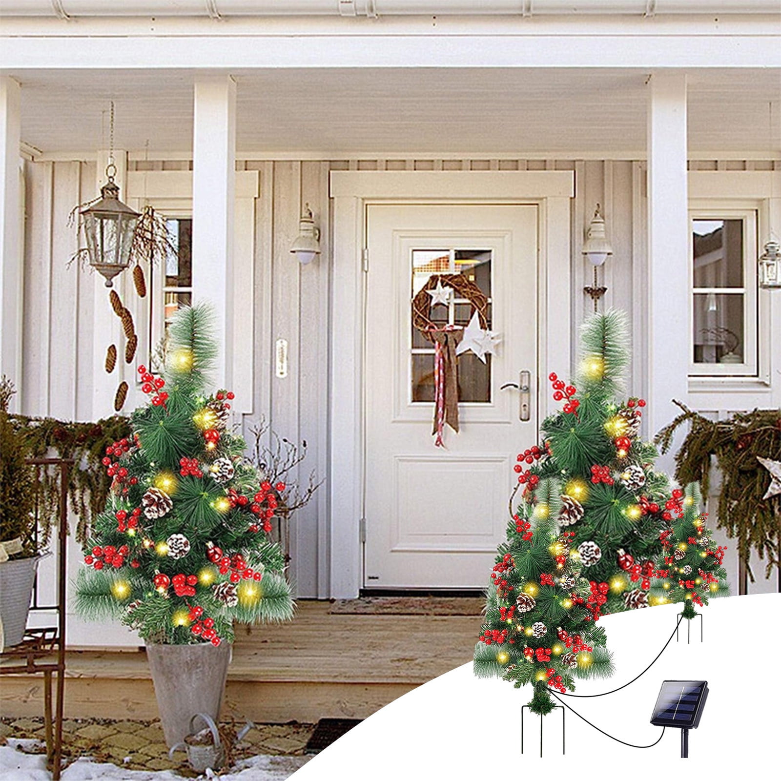 Click here for Sbnonk Christmas Tree Solar Christmas Tree Lights... prices