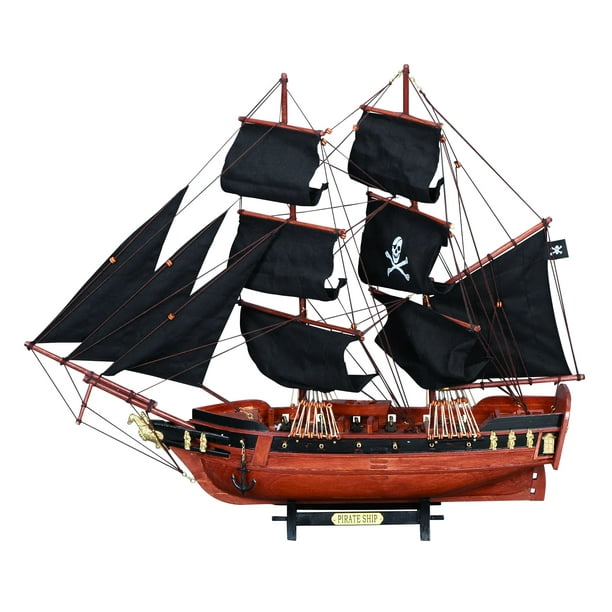 Wood Pirate Ship A Wonderful Pirate Decor - Walmart.com