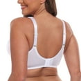 Womens Sexy Lace Embroidered Bras Full Coverage Unlined Underwire Plus Size Bra 46ddd