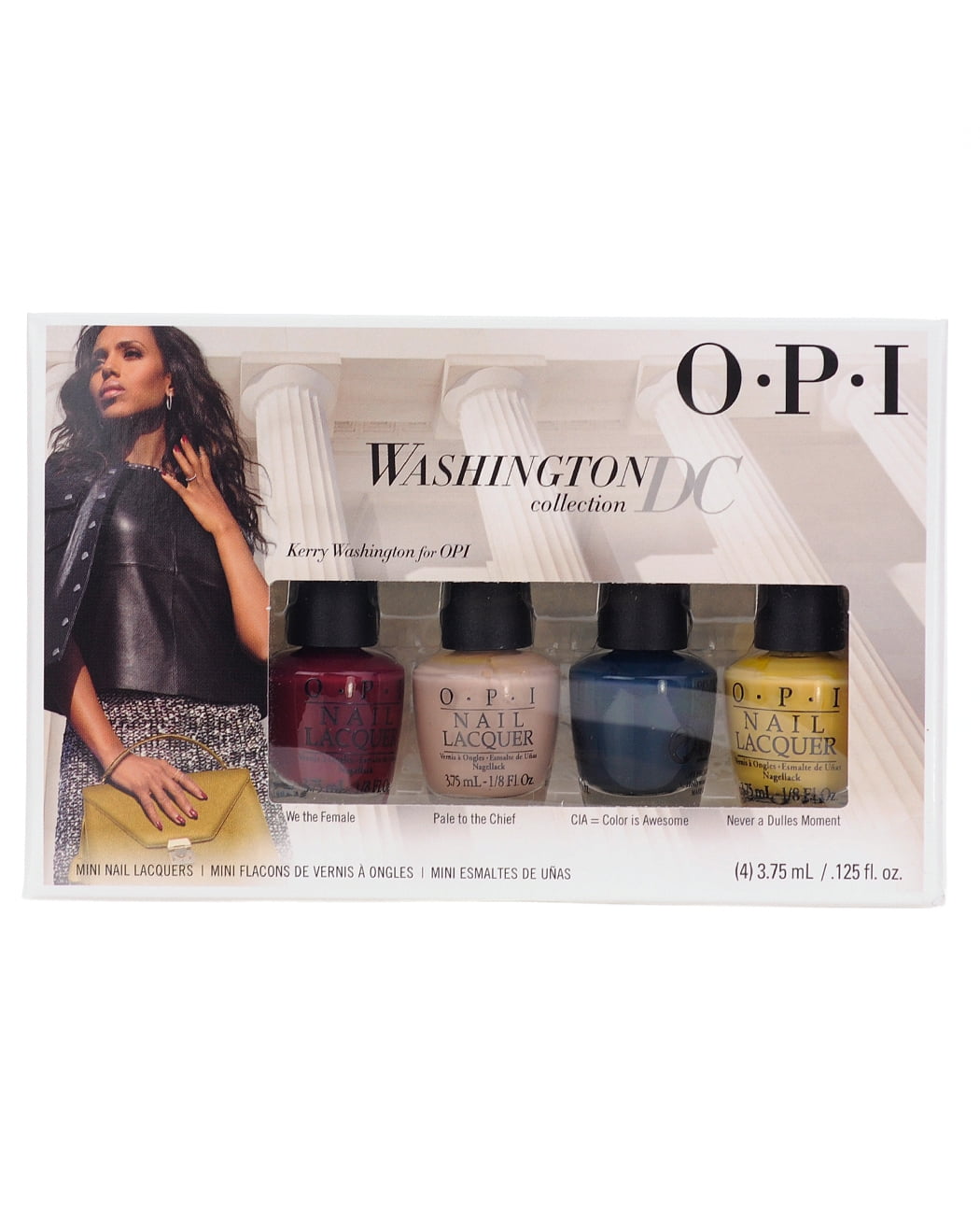 OPI Mini Nail Polish Set, Washington DC Collection, 4 x 0.125 Fl Oz ...