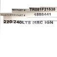 Triton Bass Boat Ignition Switch Panel TR081F21538 | White 6 x 3 3/4 ...