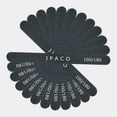 Professional Nail Files 100/180 Grit (Black) Salon Emory Board, 12 ...