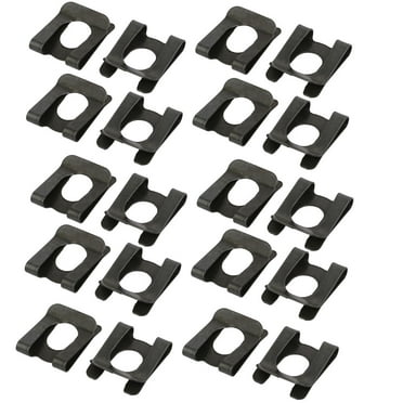 Unique Bargains Industrial Stainless Steel U Clips, Silver Tone, 21.4mm ...