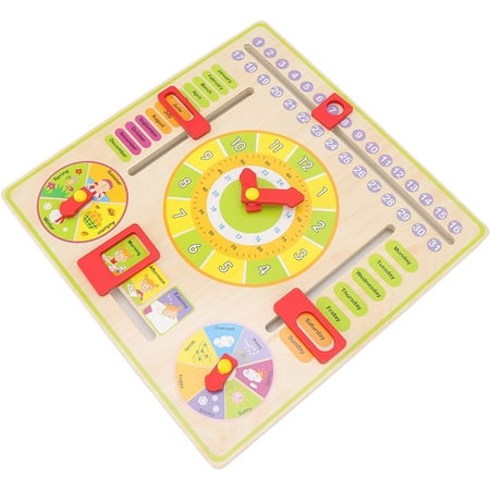 All About Today Board Montessori Toys Learning Material Clock Date ...