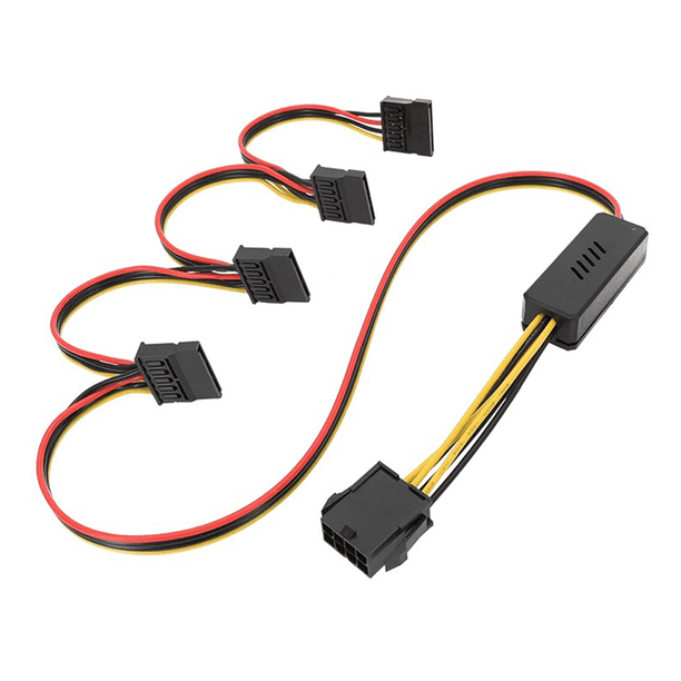Motherboard CPU 8-Pin to Hard Drive Cable CPU 8PIN to SATA Hard Drive ...