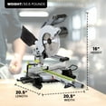 Master Mechanic 10 Inch Compact Sliding Miter Saw, Electric Bevel ...