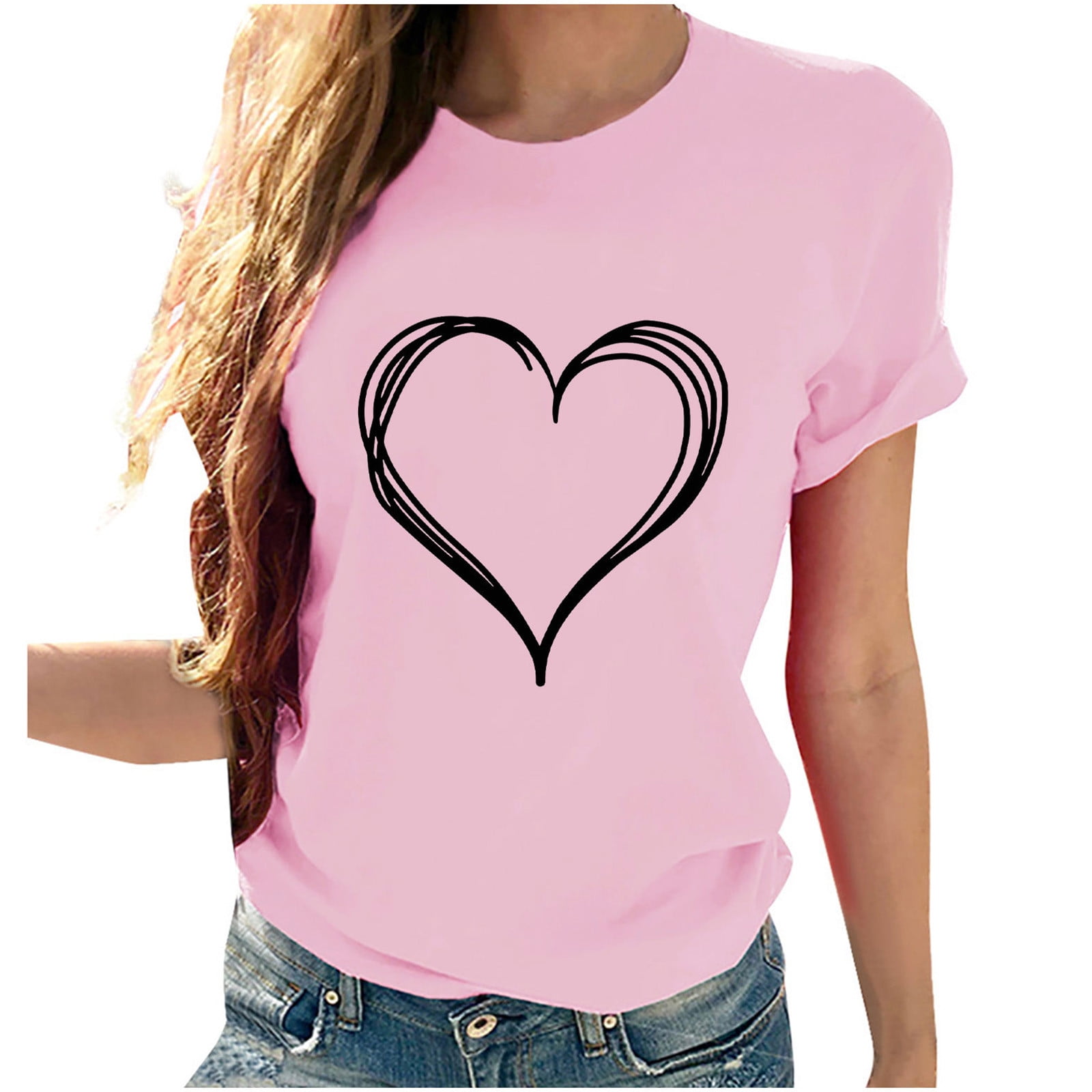 Click here for Dealovy Valentines Day Shirts Womens T-Shirts Casu... prices