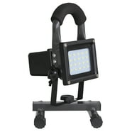 Might-D-Light 10-Watt 400-Lumen Dark Gray Rechargeable Folding LED Work ...