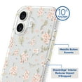 Onn+ Pink Floral Gems Phone Case for iPhone 16 Drop Protection up to 10 ...