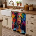 African American Cabinet Curtains for Kitchen 35"W x 35"L, Colorful ...