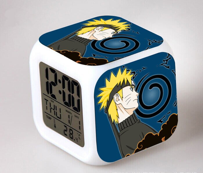 Anime Naruto Digital Clocks Uchiha Sasuke Gaara Hatake Kakashi Haruno ...