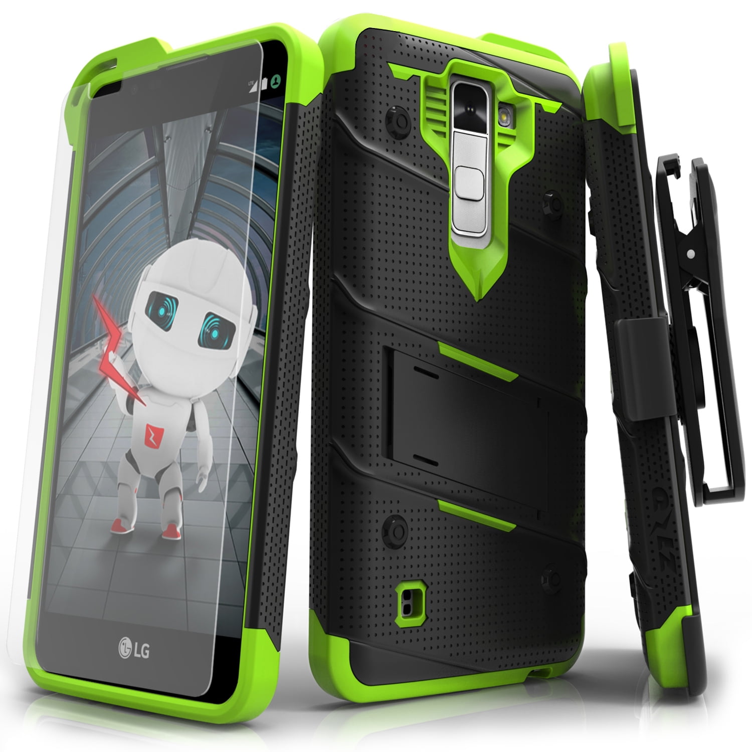 LG K10 Case, Zizo [Bolt Series] with FREE [LG K10 Screen Protector ...