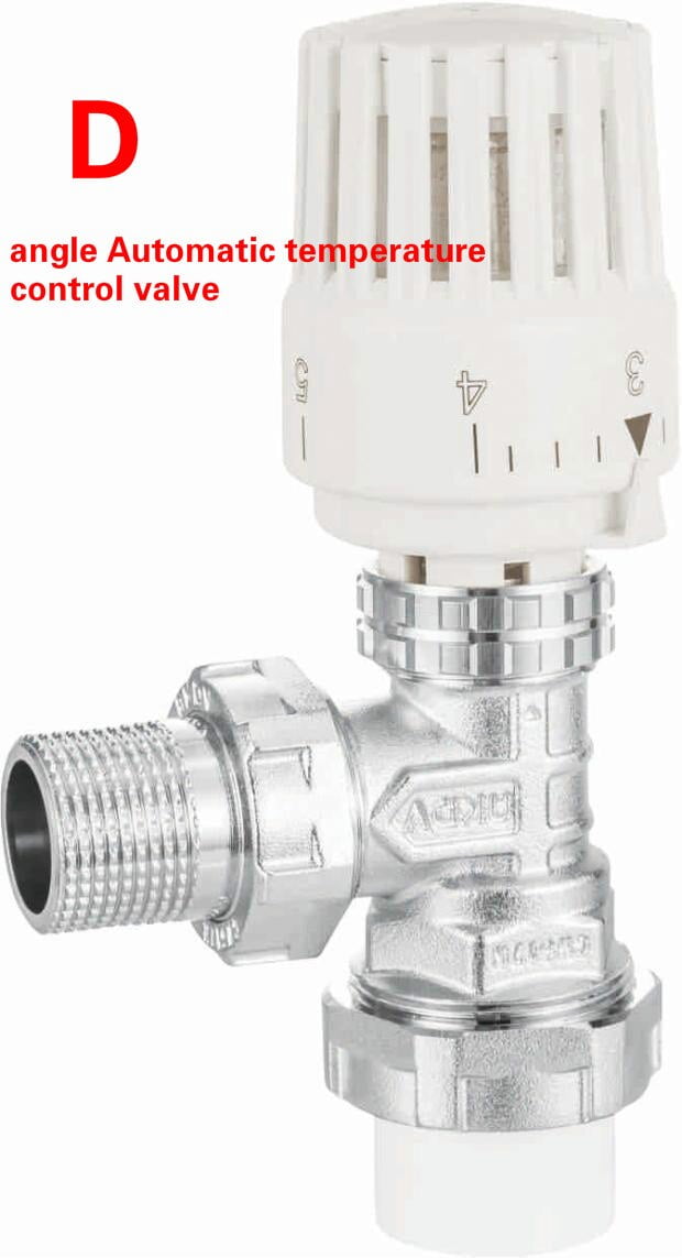 6 sizes angle type manual temperature control valve Automatic ...