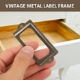 12 Pcs Drawer Vintage Label Frame Metal Label Frames Metal Antique ...
