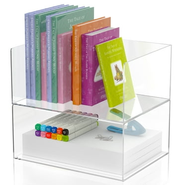 Sheebo Blue Accessory Tray - Office Stackable Desk Accessory Organizer ...