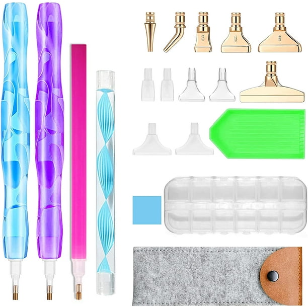 19 Pieces Diamond Painting Accessories and Tool, 12 Styles Stainless ...