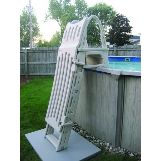 Confer Plastics Roll Guard a-Frame Ladder with Gate for Swimming Pool ...