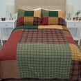 Donna Sharp Campfire Square Twin Cotton Quilt - Pieced Patchwork Cotton ...