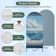Coastal Arch Backdrop Cover, Spandex Fitted Wedding Arch Cover, Window ...