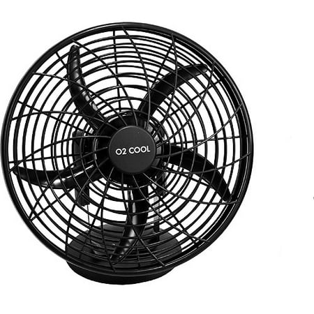 O2 Cool Portable Tent Fan with Emergency Device Charger and Auto ...