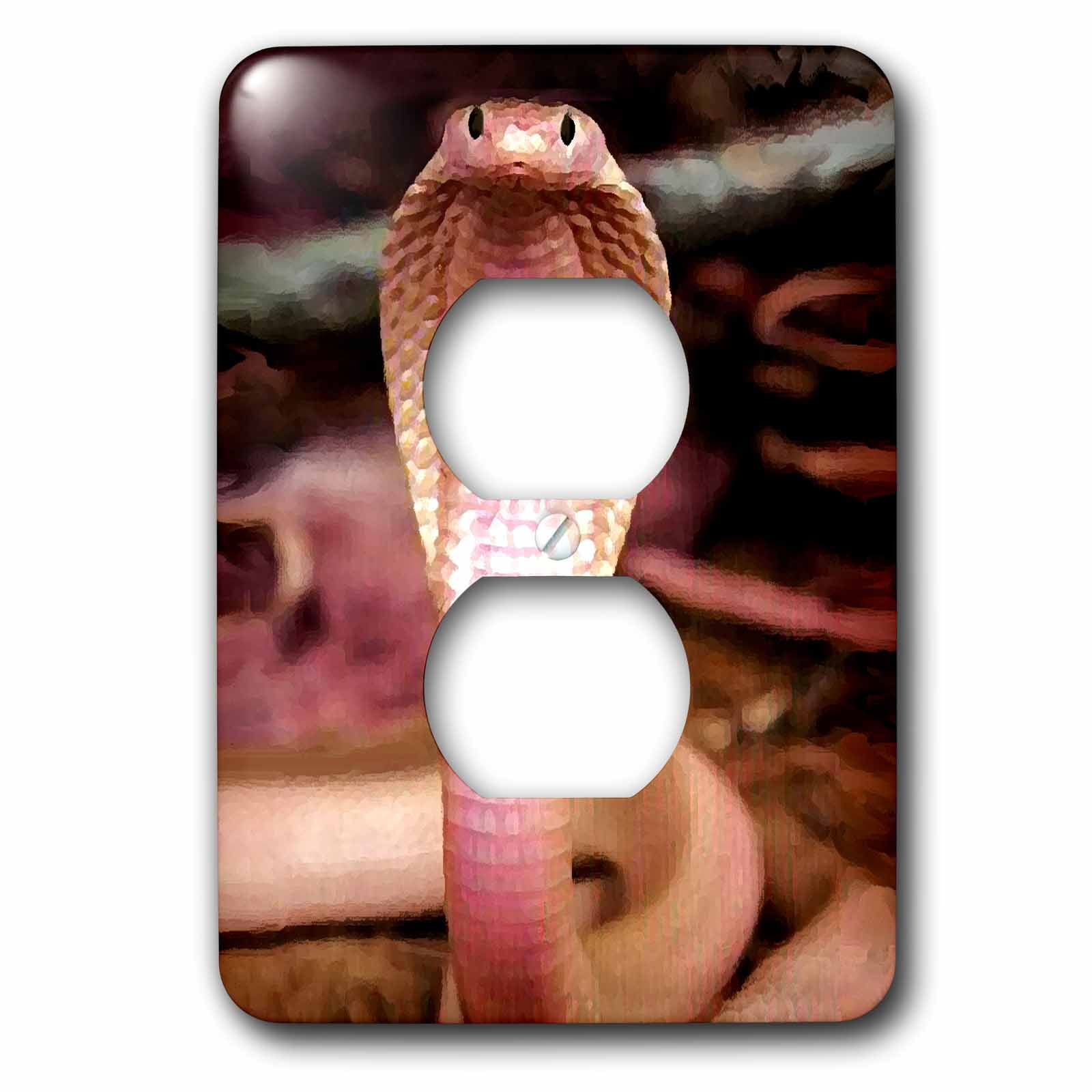 Albino Siamese Cobra 2 plug outlet cover lsp-610-6 - Walmart.com