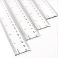 Clear Plastic Ruler - 30cm, Transparent, Double Scale, for Students and ...