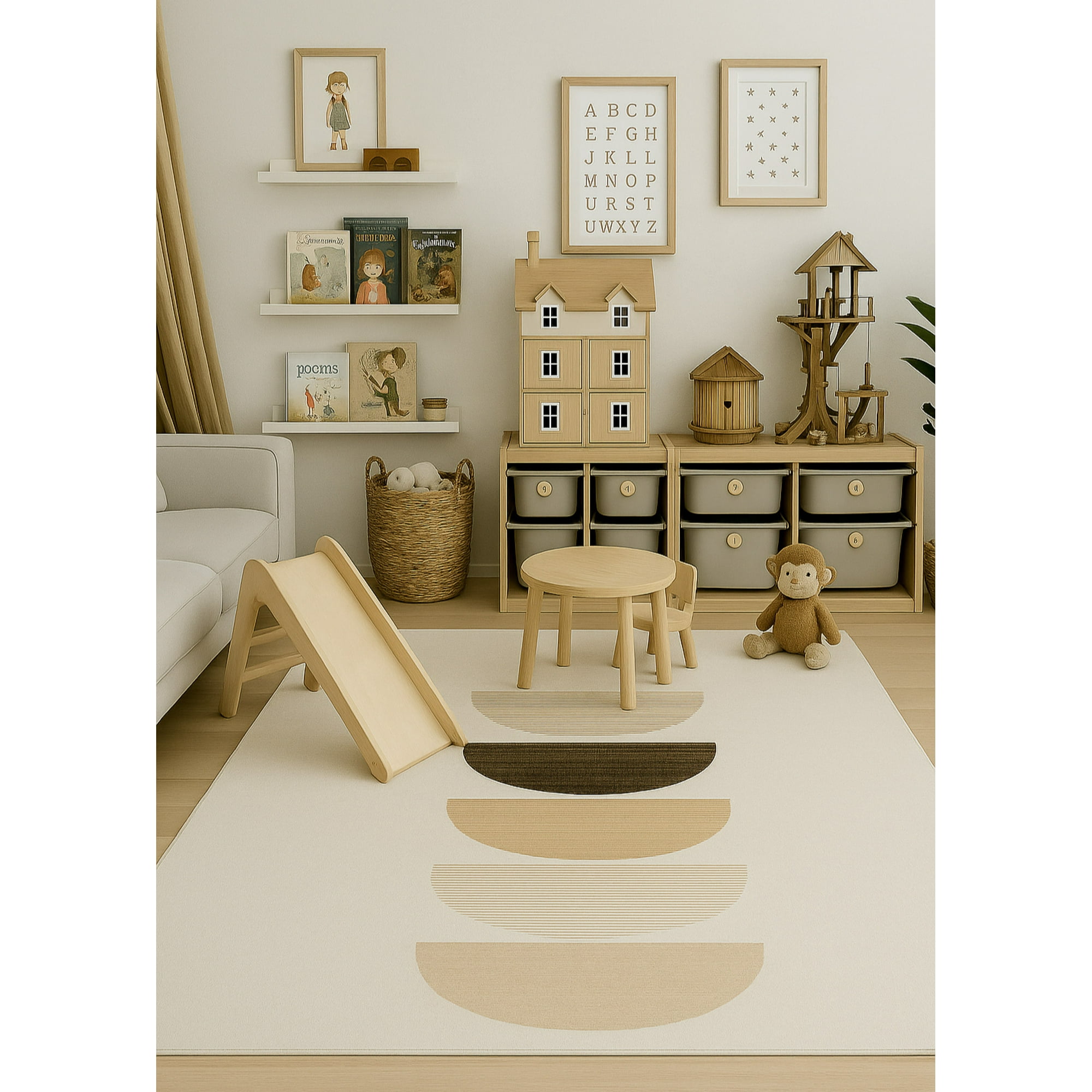 Click here for Rug Branch Kids Boho Soft Playmat Indoor Area Rug... prices