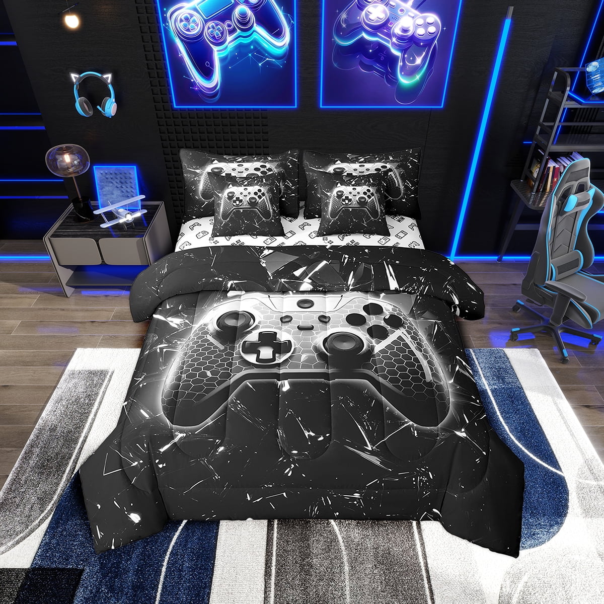 Click here for Erosebridal Videogames Reversible 7pcs Comforter S... prices