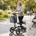 COSYWILL Foldable Knee Scooter, Steerable Knee Walker Scooter for ...
