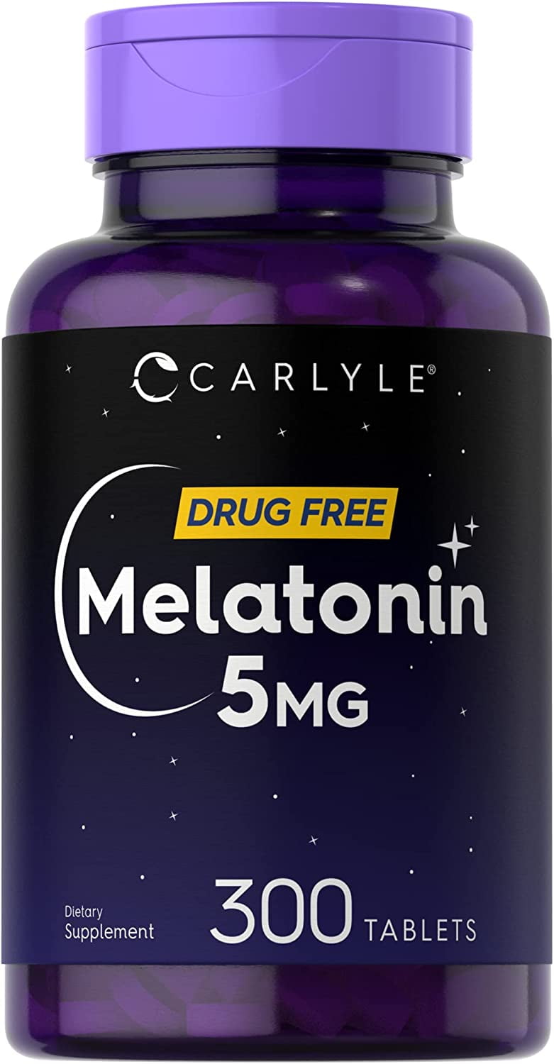 Melatonin 5mg | 300 Vegetarian Tablets | Nighttime Sleep Aid | by ...