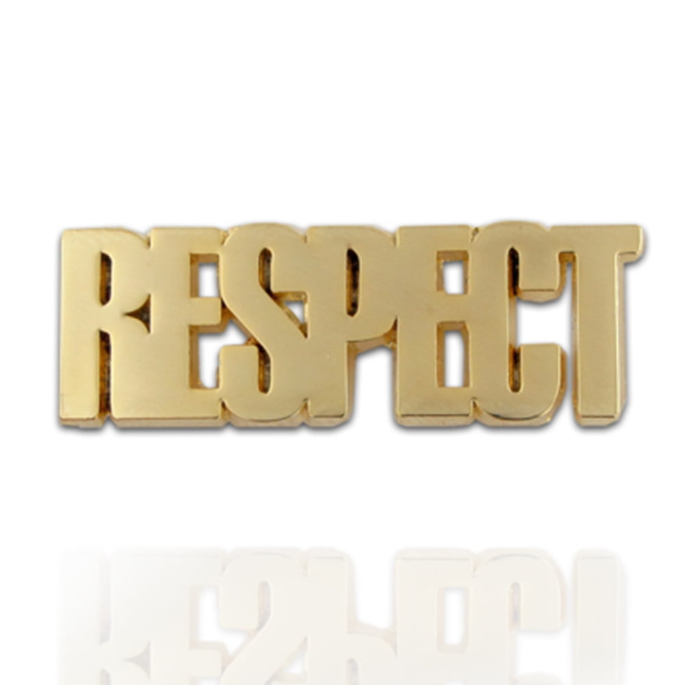 Gold Plated Respect Corporate Lapel Pin - Walmart.com