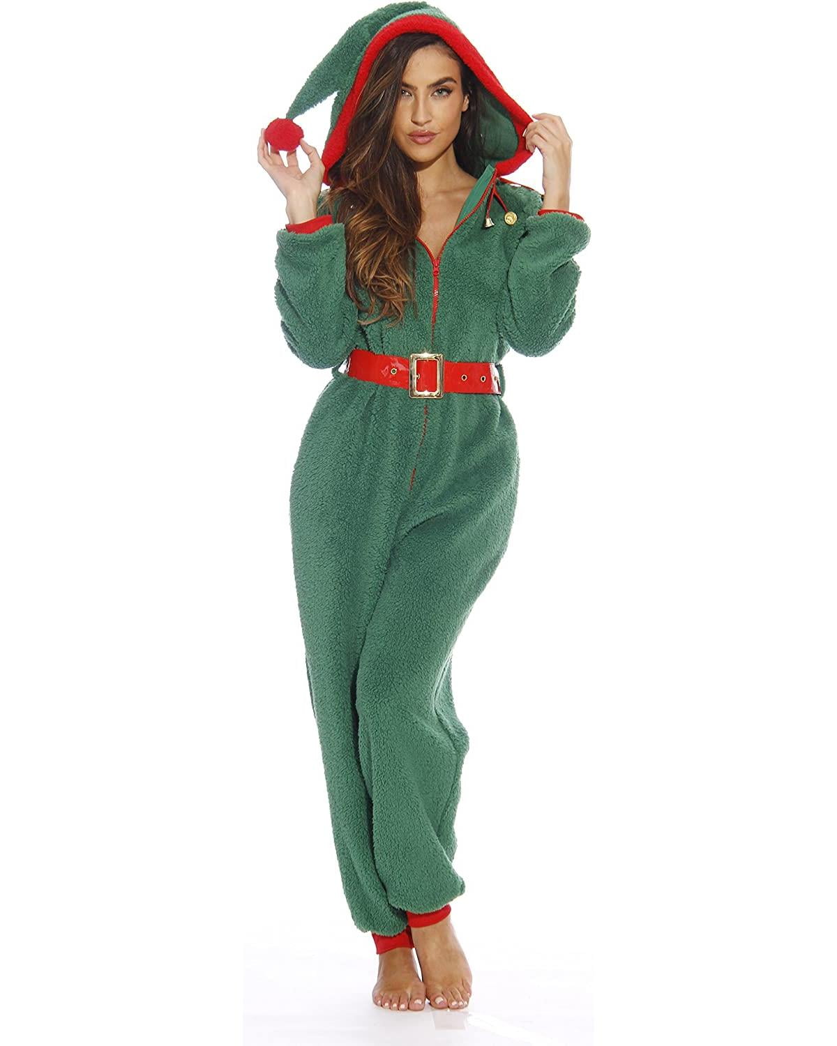 Elf Christmas Adult Onesie Pajamas, Elf, Size: 2X, Prestigez - Walmart.com