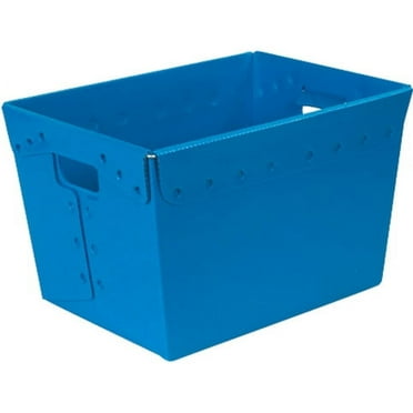 Box Partners Space Age Totes,23x15x16,BL,6/CS - BXP BINS189 - Walmart.com