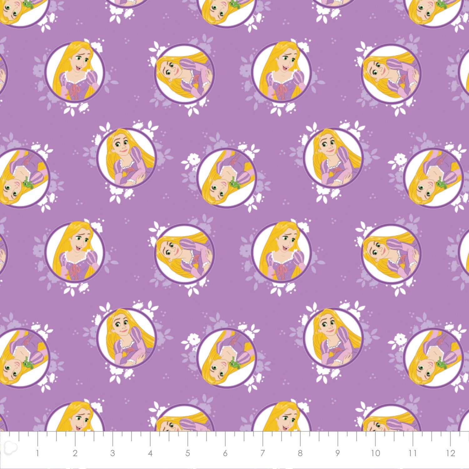 Disney Princess Forever Rapunzel in Circles Light Purple 100% Cotton ...
