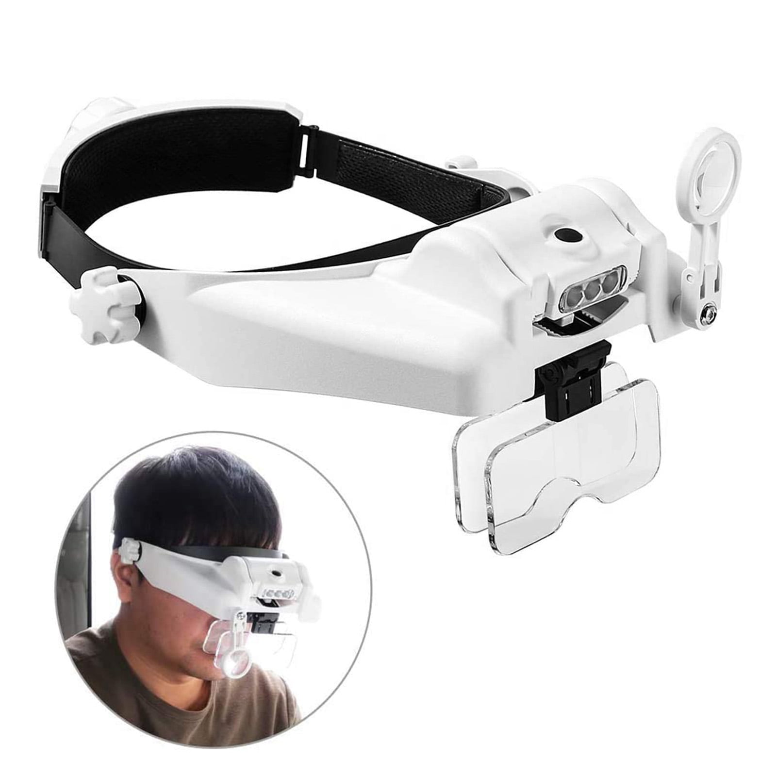SPRING PARK Head-mounted Magnifier 31 Types Multiple Multi-functional ...