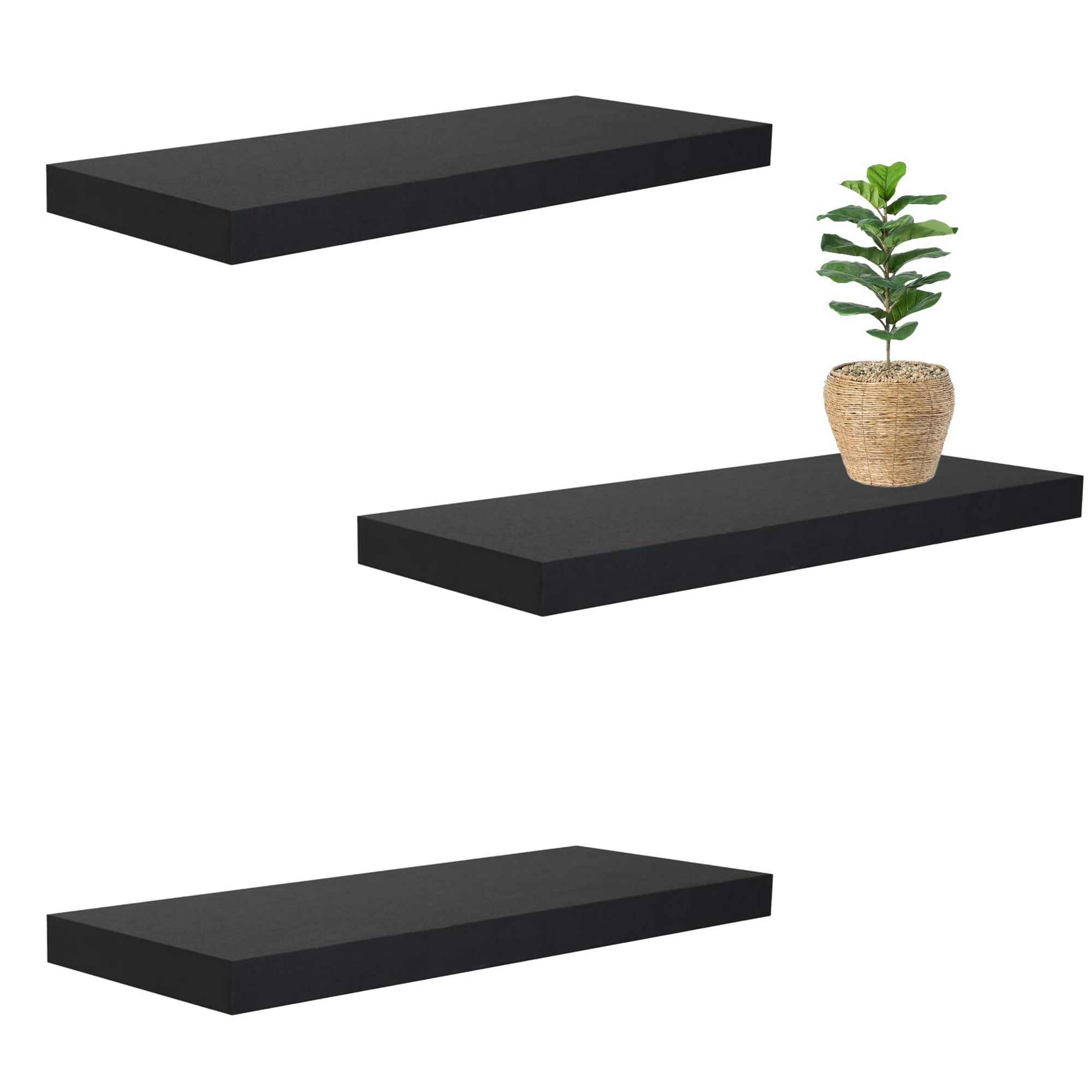 Click here for Jessar - Set Of 3 Floating Wall Shelves  23.6 X 9.... prices