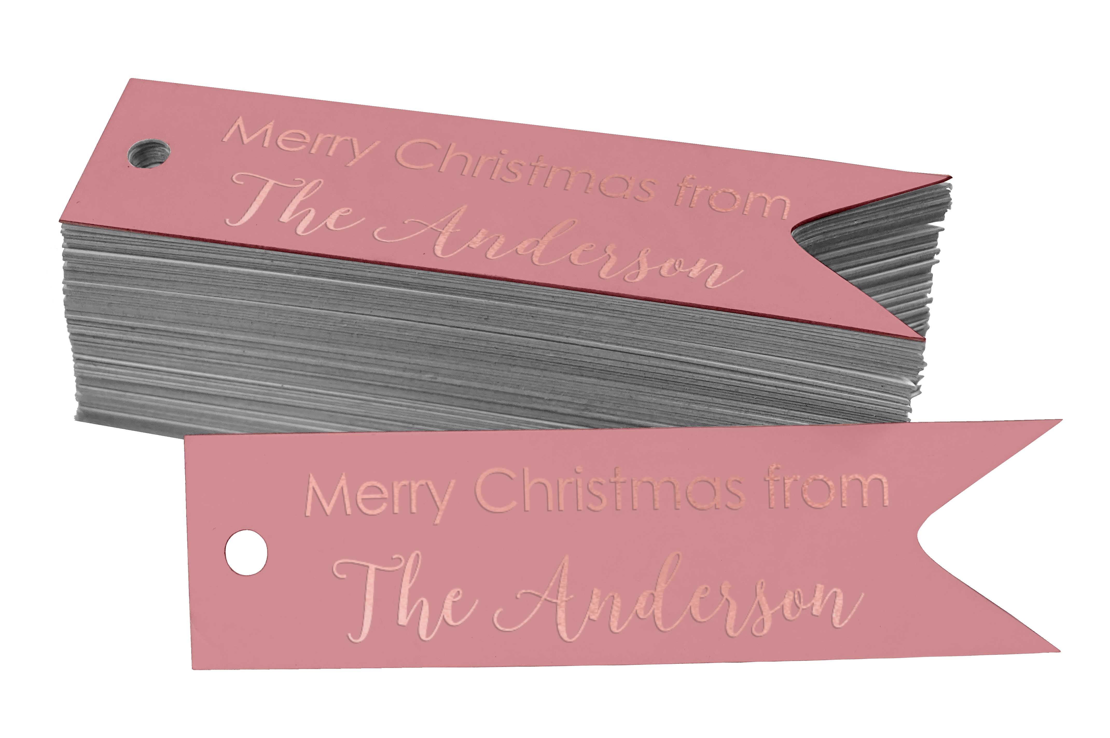 Darling Souvenir Merry Christmas Family Name Tag Party Bottle Tag Real ...