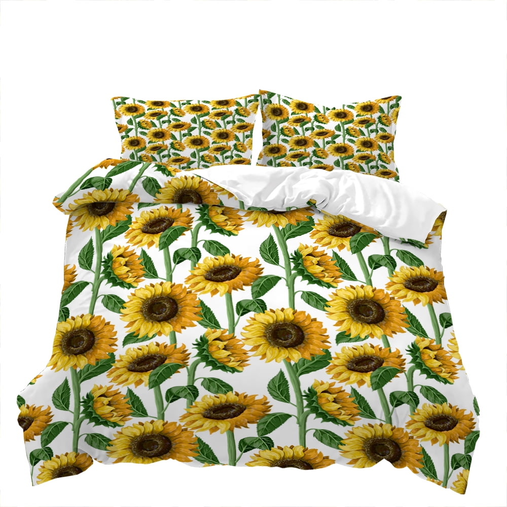 Hosima 3 Piece 3D Digital Printed Duvet Cover Double Bed Bedding Set ...