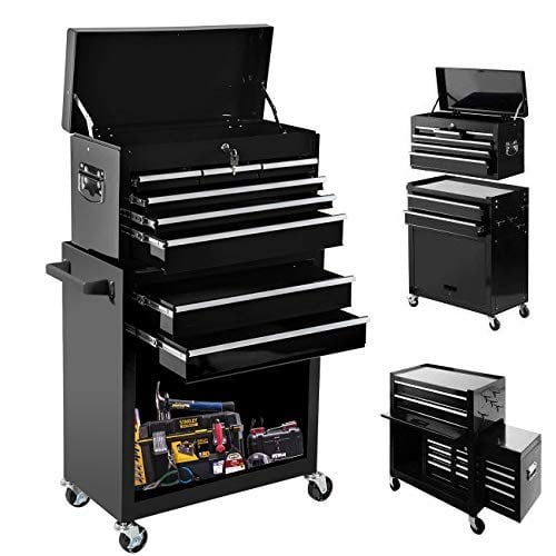 BCBYou 8-Drawer Rolling Tool Chest Removable Storage with Sliding ...