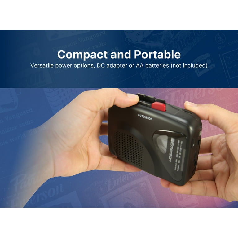 Walkman Cassette Player Emerson EPC-1001 Portable Cassette Player ...