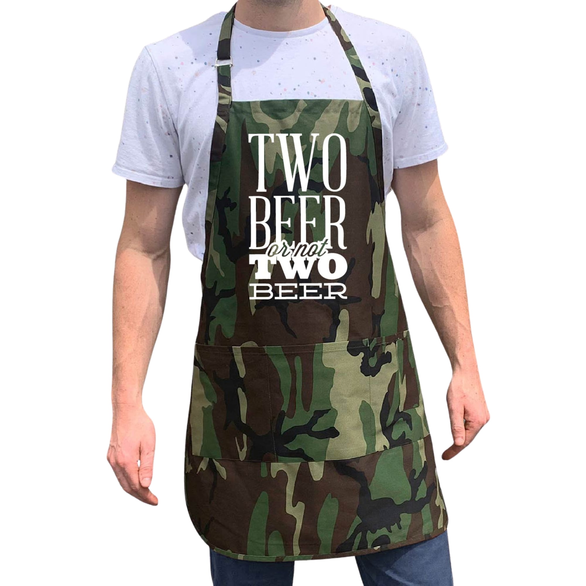 ApronMen, Funny Aprons For Men - Two Beer Or Not Two Beer - 100% Cotton ...