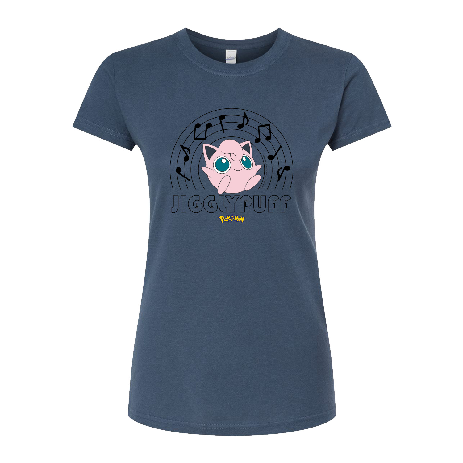 Pokémon - Jigglypuff Music Notes - Juniors Fitted Graphic T-Shirt ...