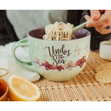 Disney The Little Mermaid Ariel Ceramic Soup Mug With Spoon | Holds 24 ...