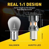 AUXITO 2022 4KP8 1156, 7506, P21W, BA15S Amber LED Turn Signal Bulbs, CANBUS Error Free ...