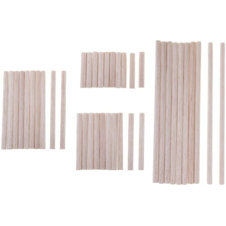 40x Blank Balsa Wood Craft Round Sticks Rod for DIY Wooden | Walmart Canada